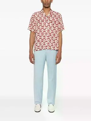 Rhude Geometric-pattern Silk Shirt