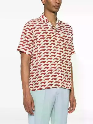 Rhude Geometric-pattern Silk Shirt