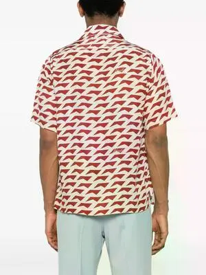 Rhude Geometric-pattern Silk Shirt