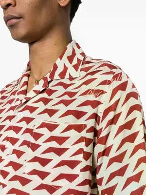Rhude Geometric-pattern Silk Shirt