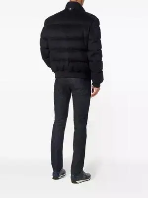 BILLIONAIRE Logo-patch Wool Padded Jacket