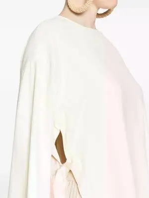 Erika Cavallini Open-sleeve Cady Blouse - White