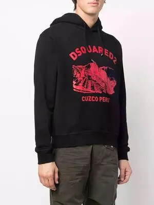 Dsquared2 Logo-print Cotton Hoodie