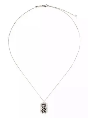 SUZANNE KALAN 18kt White Gold Diamond And Sapphire Necklace