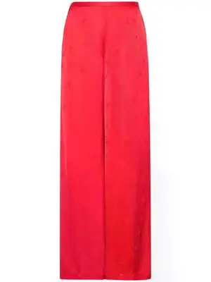 FORTE_FORTE Star-jacquard Satin Trousers