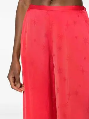 FORTE_FORTE Star-jacquard Satin Trousers