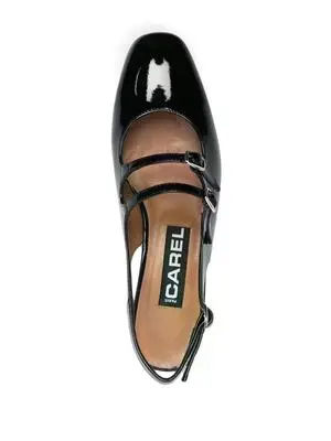 CAREL Peche Patent-leather Slingback Pumps