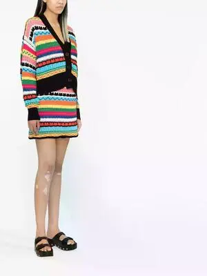 Alanui Over The Horizon Crochet Miniskirt