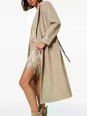 TWINSET Double-breasted Belted Coat