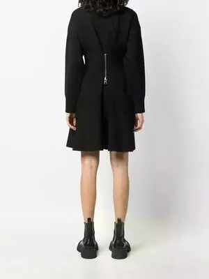 Alexander McQueen Zip-detail Flared Dress