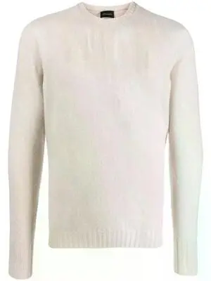 DRUMOHR Crew-neck Cashmere Jumper - Neutrals