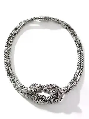 John Hardy Love Knot Graduated Necklace - Silver