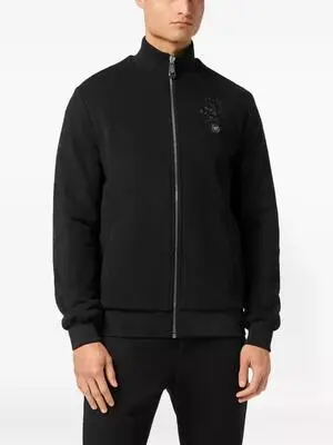 Philipp Plein Skull-embellished Bomber Jacket - Black