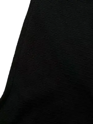 DUSKII Ribbed V-neck Bikini Top - Black