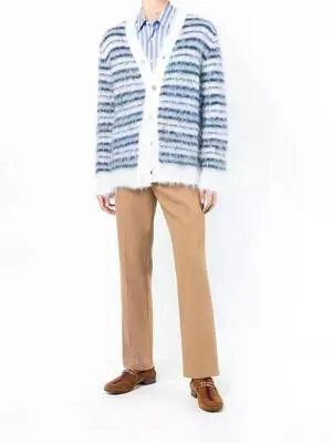 Marni Striped V-neck Cardigan