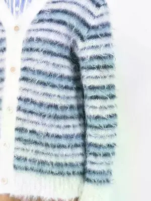 Marni Striped V-neck Cardigan