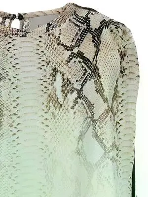 NUDE Snake-print Sleeveless Blouse