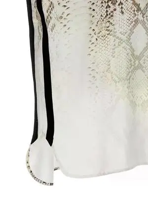NUDE Snake-print Sleeveless Blouse