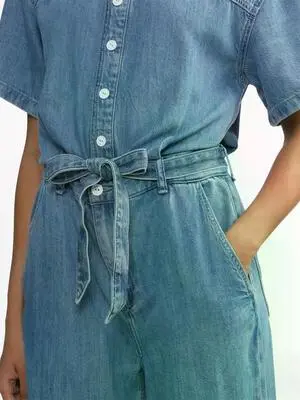 Rag & Bone Belted Denim Jumpsuit