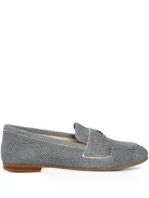 Casadei Leather Loafers - Grey