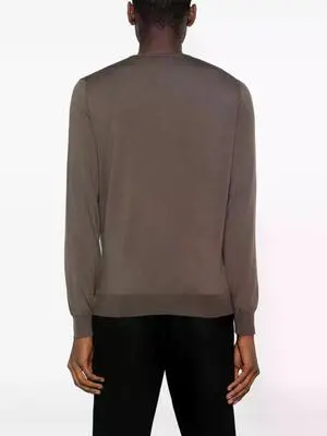 DELL'OGLIO Crew-neck Rib-trim Jumper