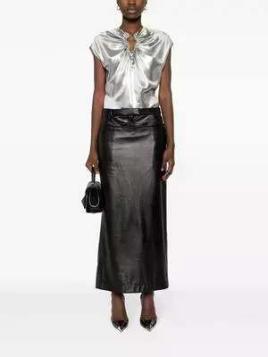 LANVIN Embellished Lamé Top