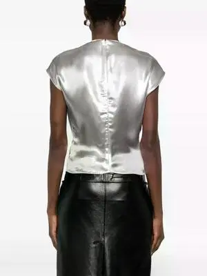LANVIN Embellished Lamé Top
