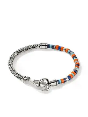 John Hardy Sterling Lapis Lazuli And Turquoise Heishi Bracelet - Silver