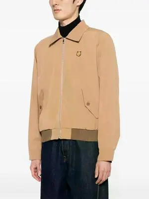 Maison Kitsuné Bold Fox Head-appliqué Gabardine Jacket