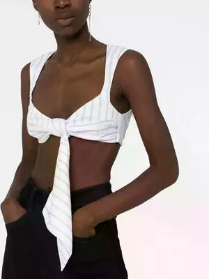 Attico Knot-detail Cropped Top