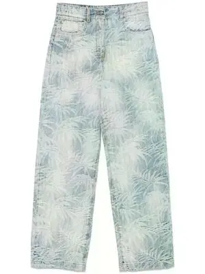 Palm Angels Straight Leg Jeans For Women