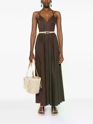 TWINSET Belted Poplin Dress