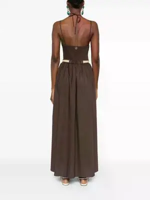 TWINSET Belted Poplin Dress