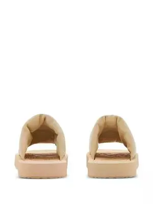 Burberry Equestrian Knight Slides - Neutrals