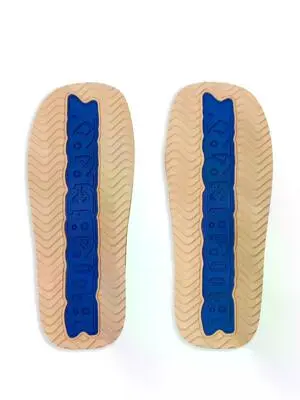 Burberry Equestrian Knight Slides - Neutrals