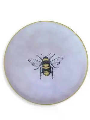 LES-OTTOMANS Insetti Porcelain Plate - Multicolour