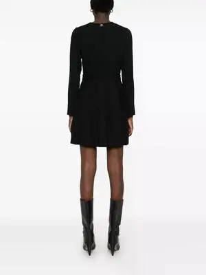 TWINSET Pleated Crepe Mini Dress