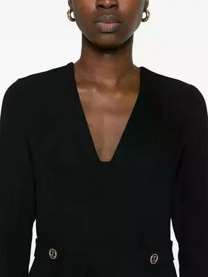 TWINSET Pleated Crepe Mini Dress