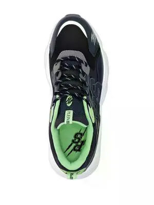 PLEIN SPORT Lo-top Logo-patch Sneakers - Grey