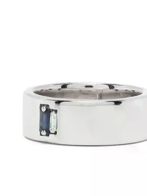 SUZANNE KALAN 18kt White Gold Diamond And Sapphire Ring