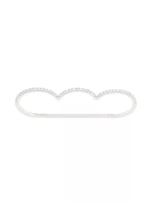 ALINKA 18kt White Gold Cloud Superfine Diamond Ring - Silver