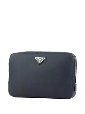 Prada Triangle-logo Clutch Bag
