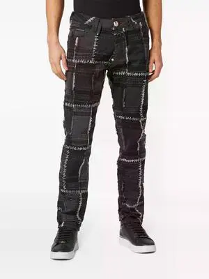 Philipp Plein Patchwork Straight-leg Jeans
