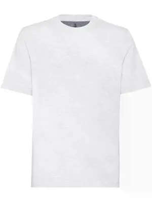 Brunello Cucinelli Mélange-effect Cotton-blend T-shirt