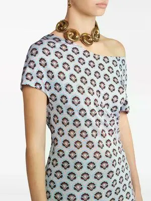 Etro Abstract Print Asymmetric Top