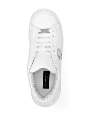 Philipp Plein Logo-appliqué Leather Sneakers