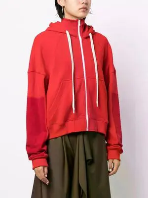 Goen.j High-neck Drawstring Hoodie