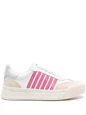Dsquared2 Striped Lace-up Sneakers - White