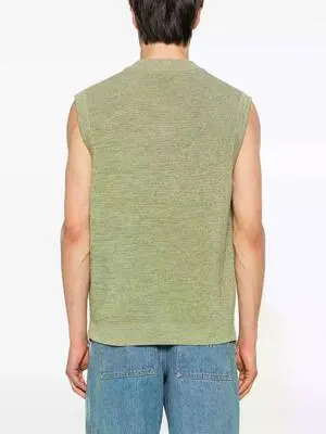 Maison Kitsuné Logo-embroidered Cotton Vest