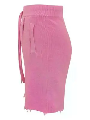 LANEUS Raw-cut Knitted Shorts